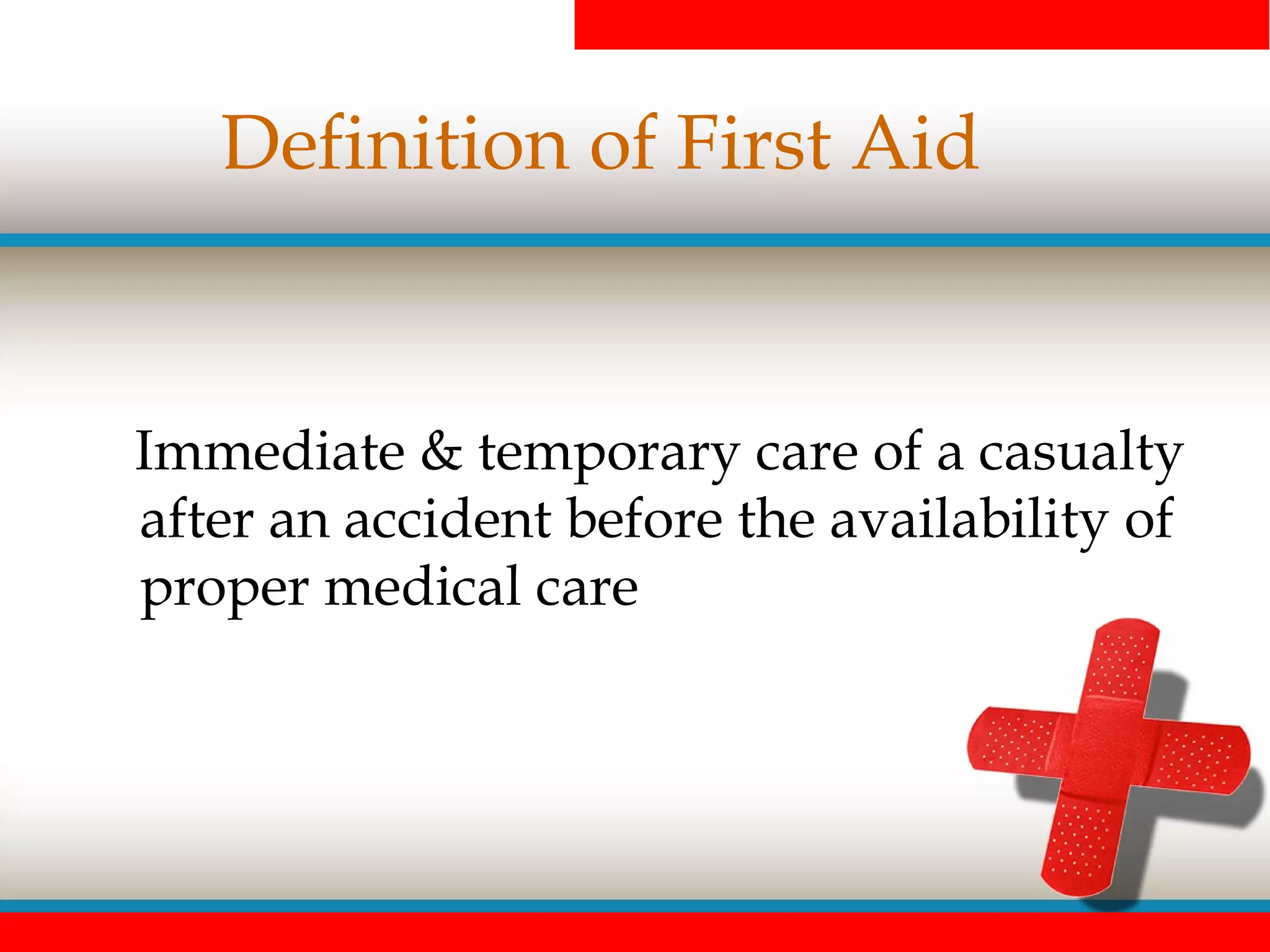 First Aid & Patient Safety | PPT