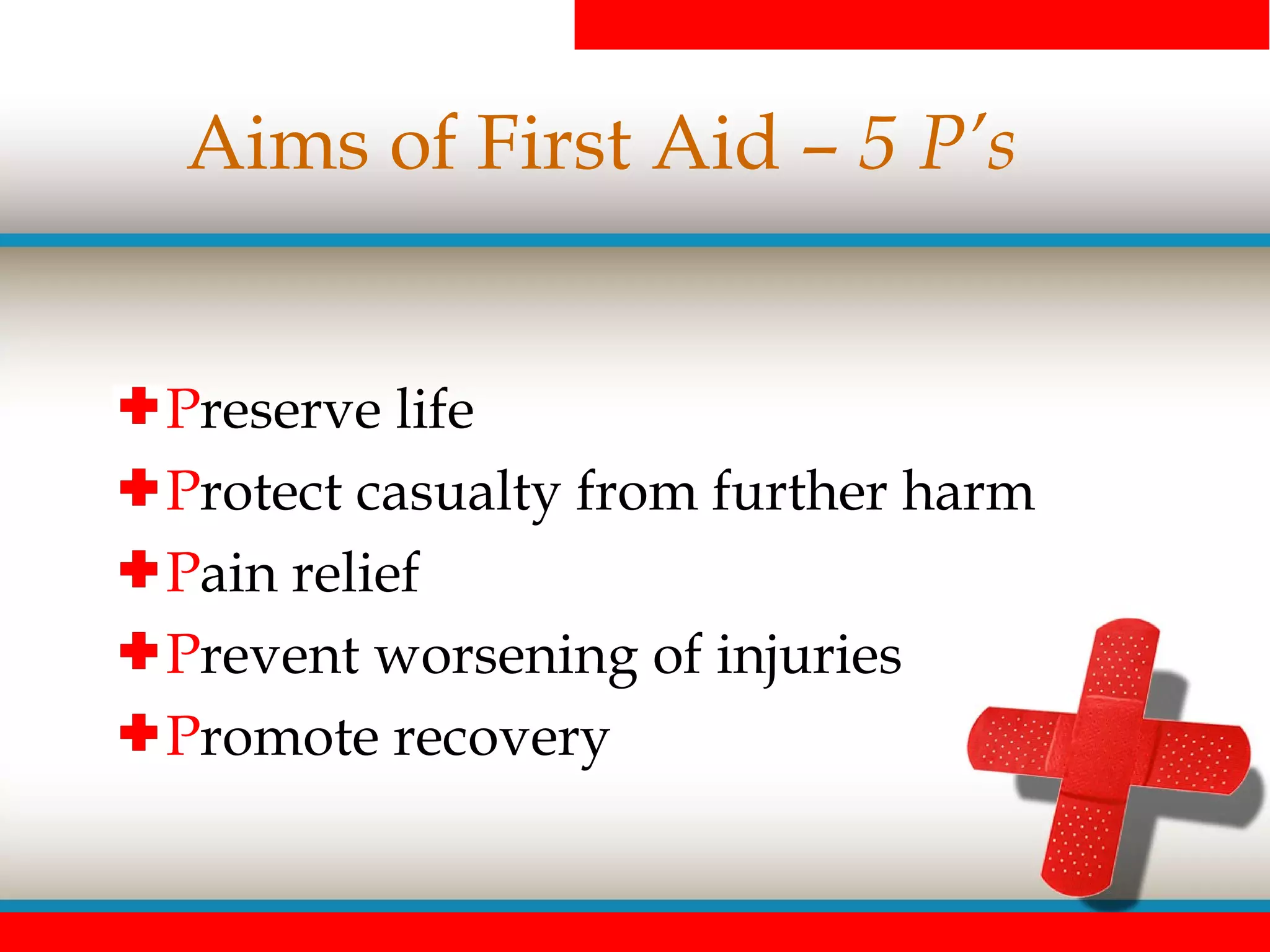 First Aid & Patient Safety | PPT