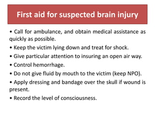 FIRST AID CHAPTER SIX.pptx | First Aid | Injuries