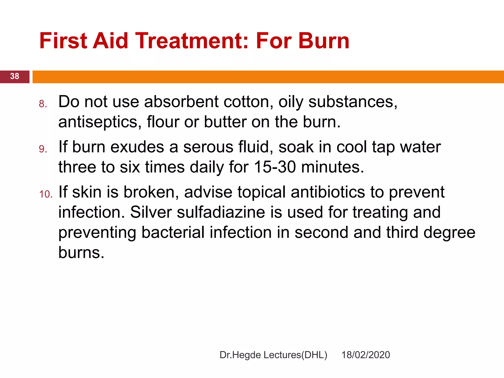 " First Aid " Community Pharmacy Practice | PPTX