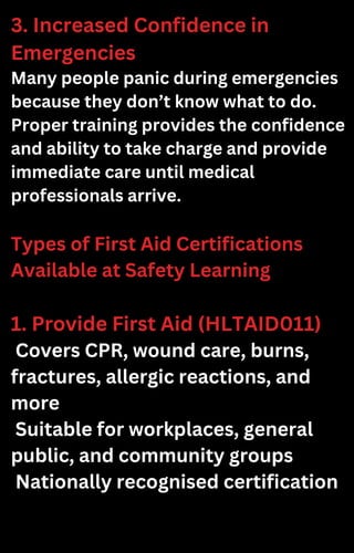 First Aid Course Certification in Australia | PDF