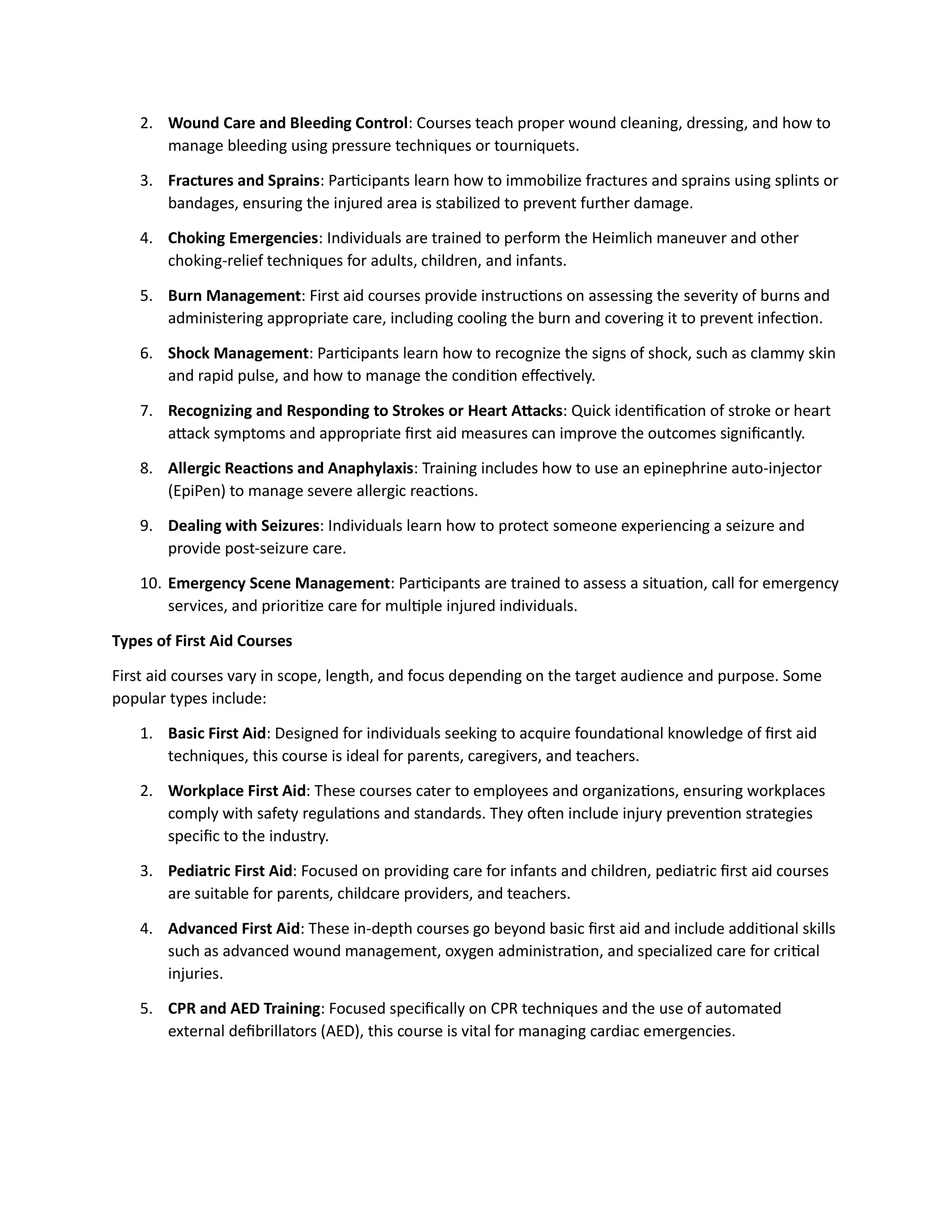 First Aid Courses: The Gateway to Safety, Preparedness, and Lifesaving ...