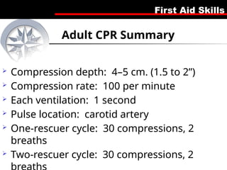 First aid & Cardio Pulmonary Resuscitation (CPR) .pptx