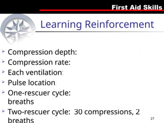 First aid & Cardio Pulmonary Resuscitation (CPR) .pptx