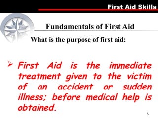 First aid & Cardio Pulmonary Resuscitation (CPR) .pptx