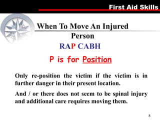 First aid & Cardio Pulmonary Resuscitation (CPR) .pptx