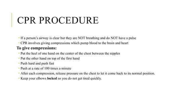 first aid &CPR. best version for nurses ppt | PPTX
