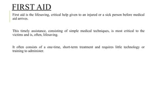first aid &CPR. best version for nurses ppt | PPTX