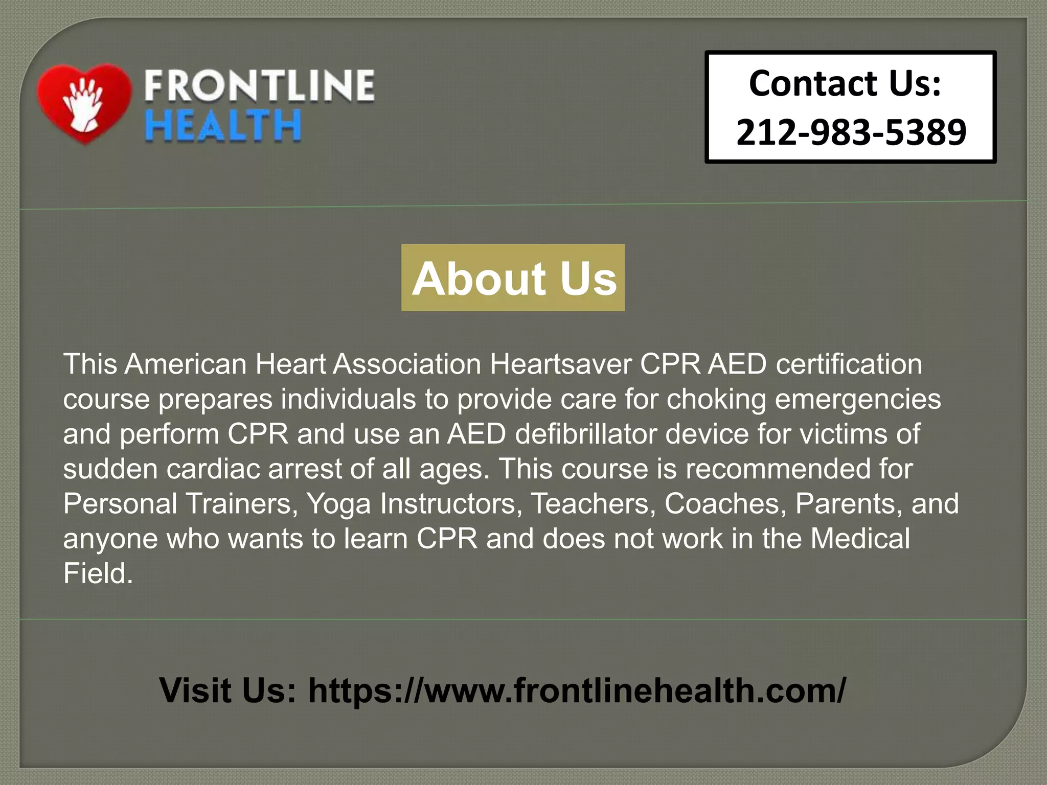 First aid cpr aed | PPTX