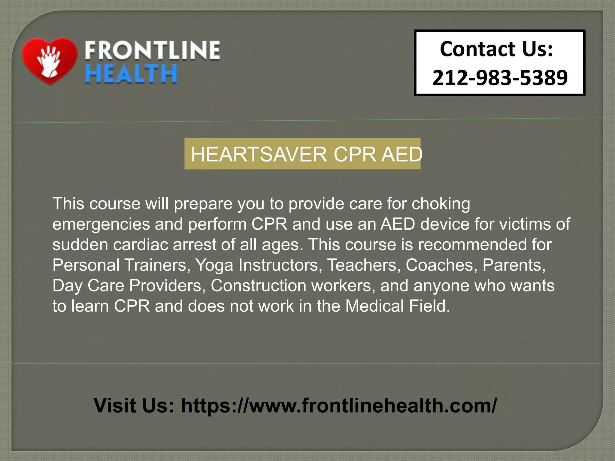 First aid cpr aed | PPTX