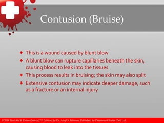 First Aid during Wounds by Dr. Atiq Ur Rehman | PPSX