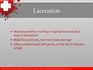 First Aid during Wounds by Dr. Atiq Ur Rehman | PPSX