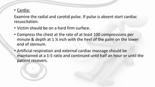 First aid & emergency care of the injured | PPTX