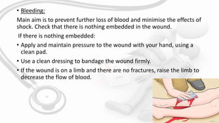 First aid & emergency care of the injured | PPTX