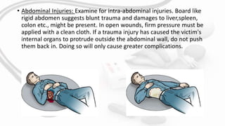 First aid & emergency care of the injured | PPTX