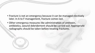 First aid & emergency care of the injured | PPTX