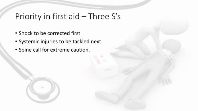 First aid & emergency care of the injured | PPTX