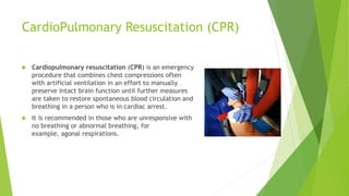 First aid( equipments and treatment) | PPTX
