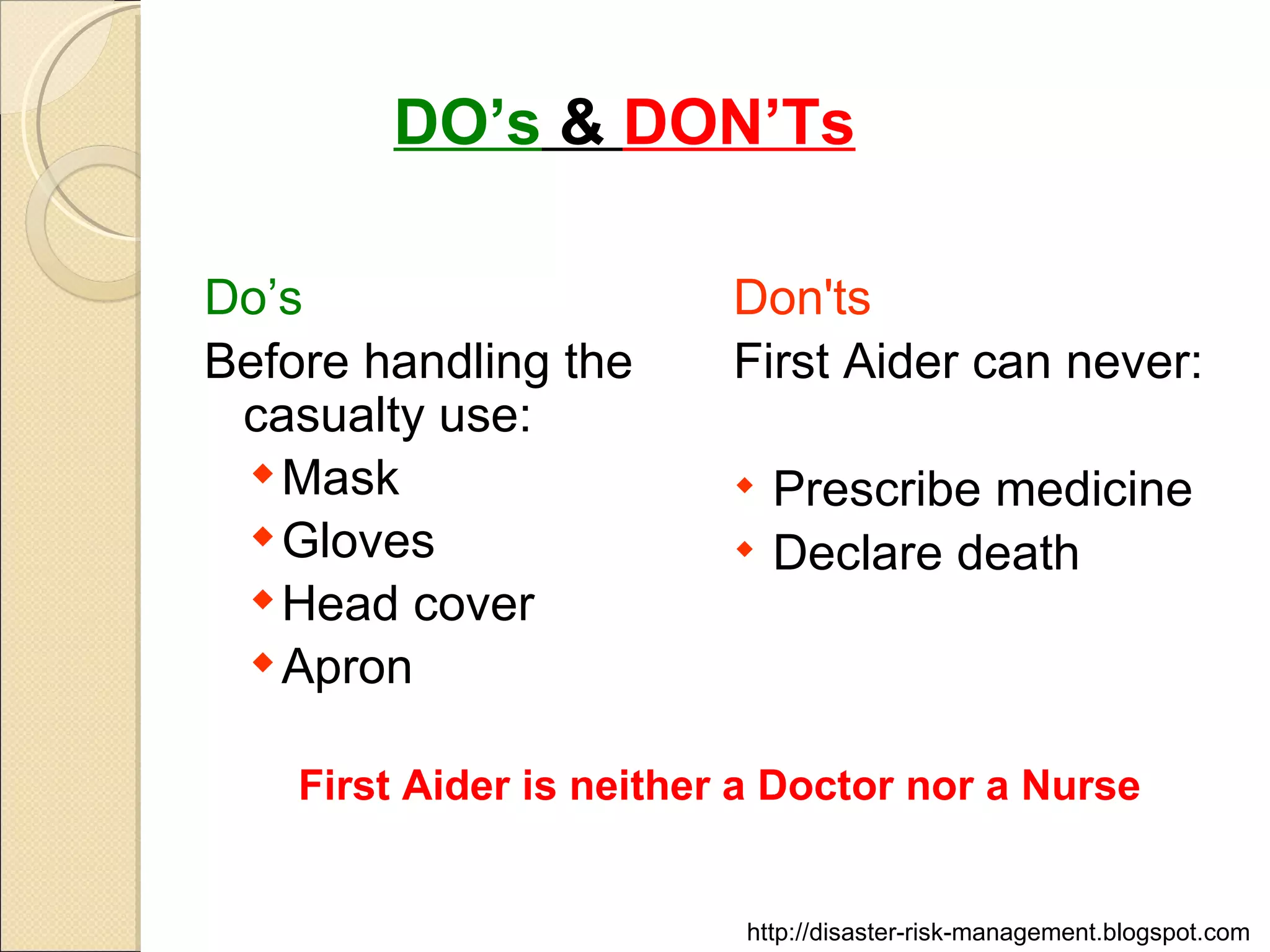 First Aider | PPT