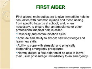 First Aider | PPT