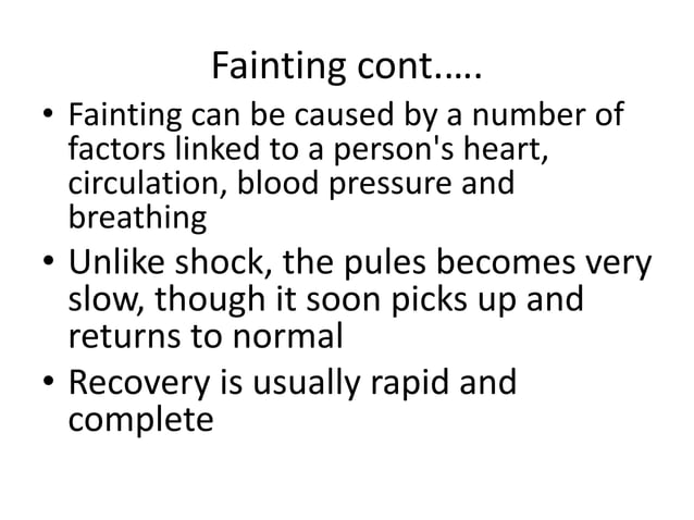 first aid fainting for 2019 students.pptx