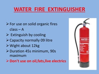 FIRST AID FIRE APPLIANCES.ppt