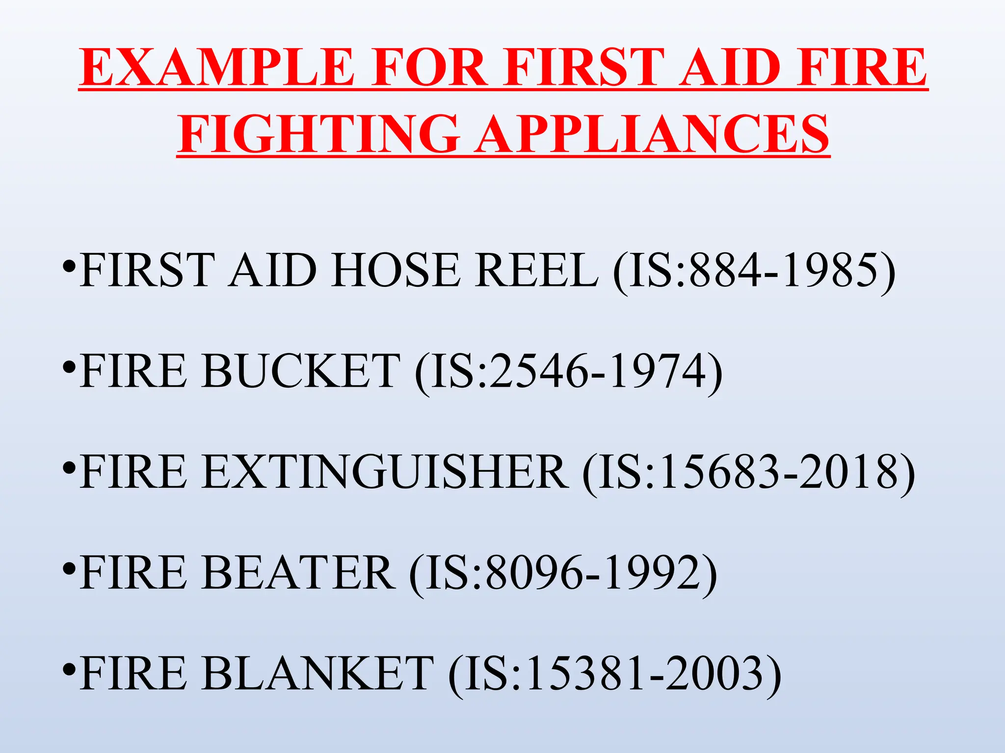 First Aid Fire Fighting Appliances for Security personnel.ppt