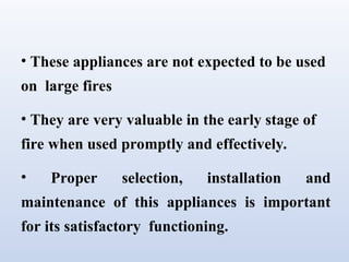 First Aid Fire Fighting Appliances for Security personnel.ppt