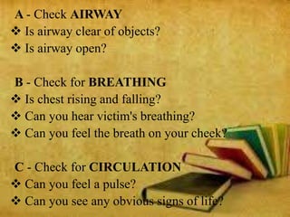 FIRST AID AND CPR | PPTX