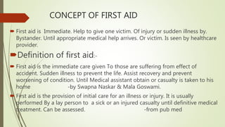 FIRST AID | PPT