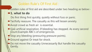 FIRST AID | PPT