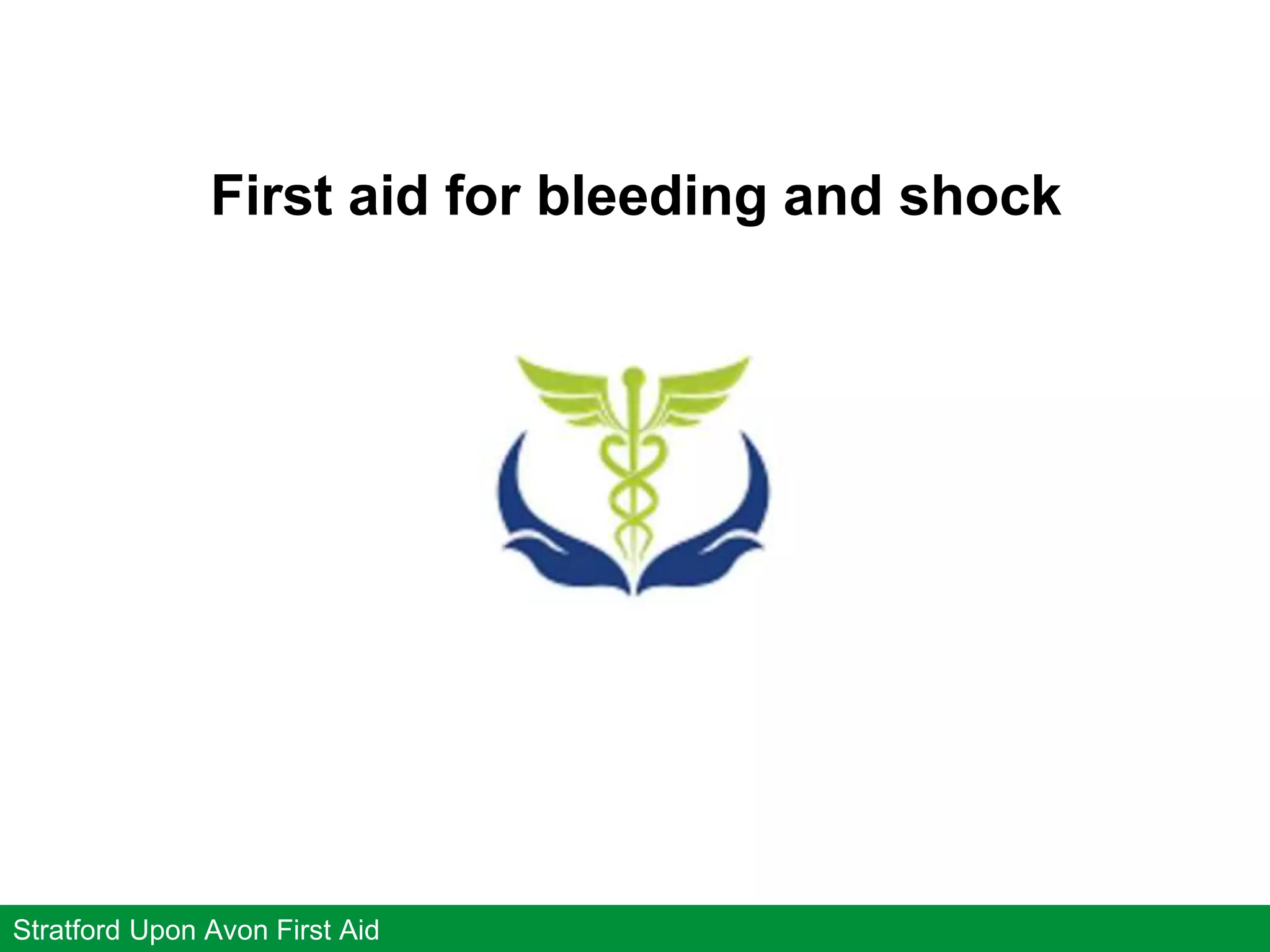 First aid for bleeding and shock | PPTX