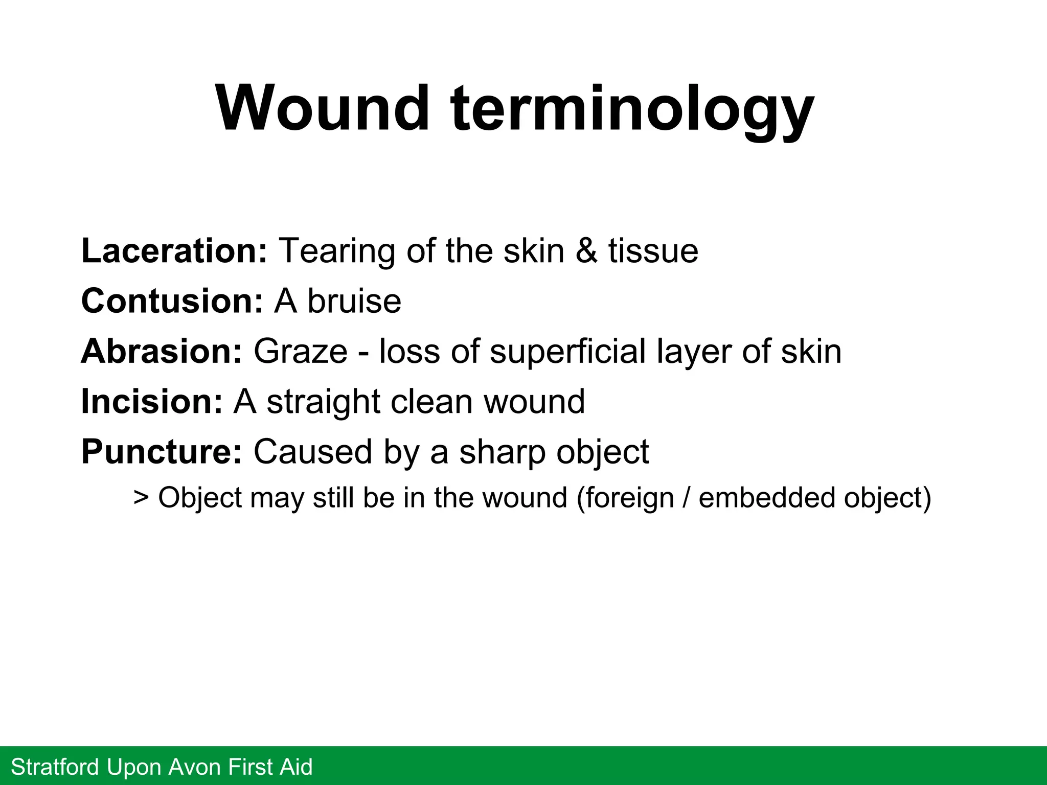 First aid for bleeding and shock | PPTX