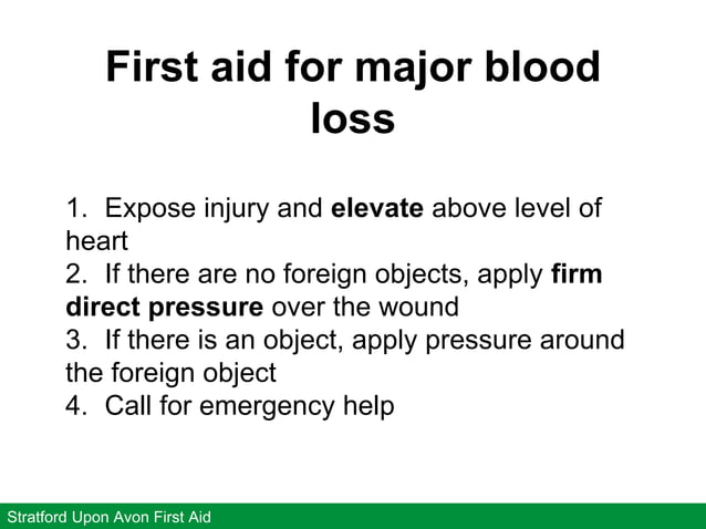 First aid for bleeding and shock | PPTX