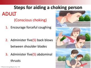 First aid for chocking (ayoub) | PPT