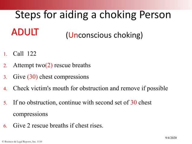 First aid for chocking (ayoub) | PPT
