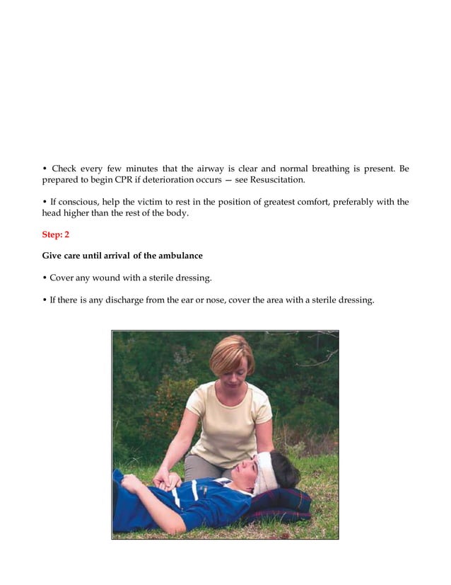 First Aid For Head Injuries - WHS First Aid Kits | PDF