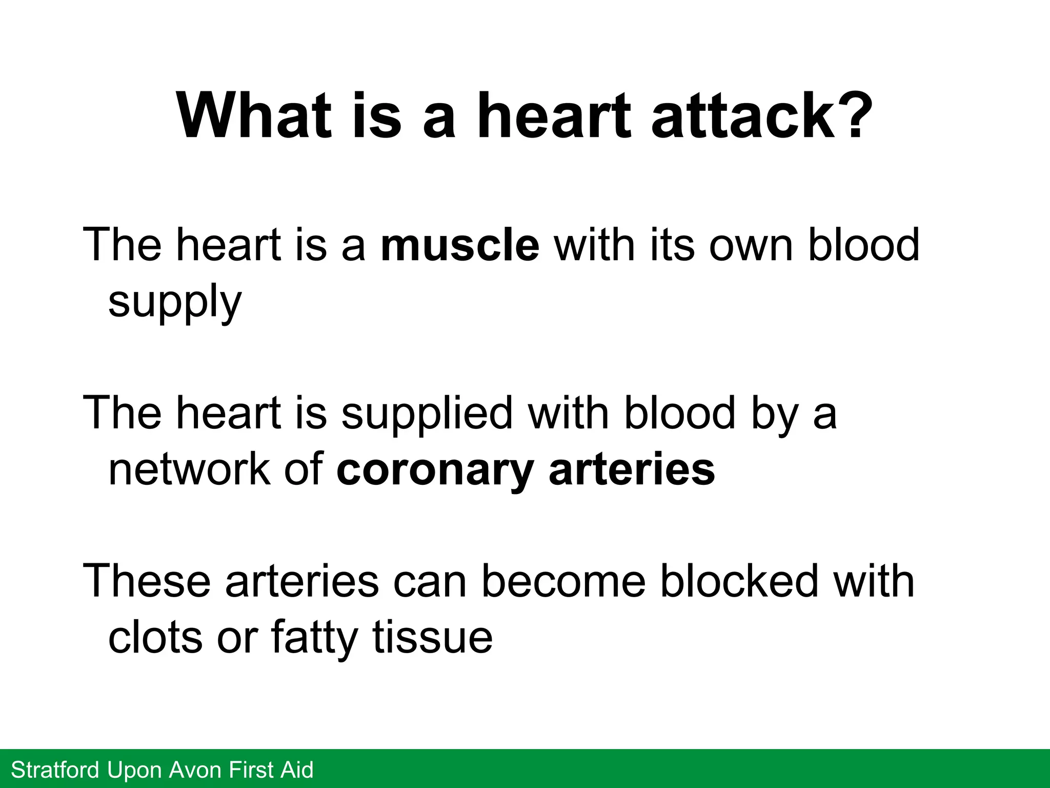 First aid for heart attacks | PPTX