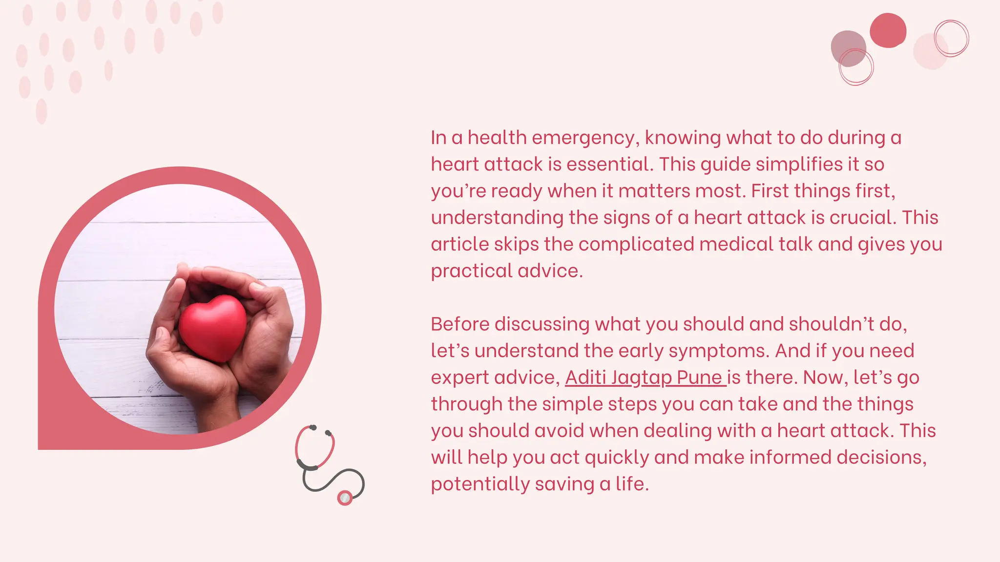 First Aid for Heart Attack What to Do And Not to Do — Aditi Jagtap Pune.pdf