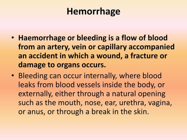 First aid for patients with Wound, Hemorrhage.pptx