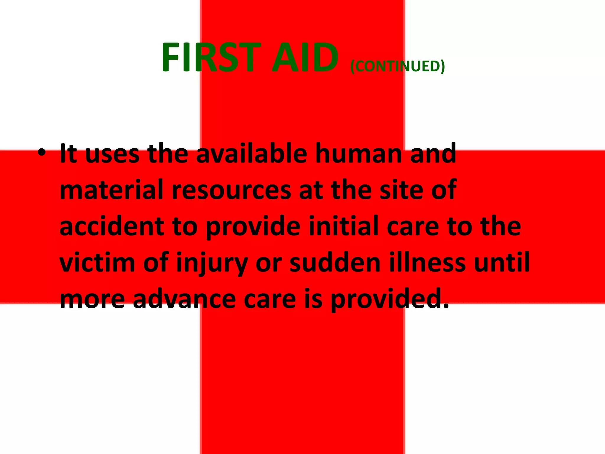 First aid for shock | PPTX