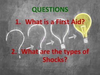 First aid for shock | PPTX