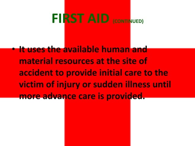 First aid for shock | PPTX