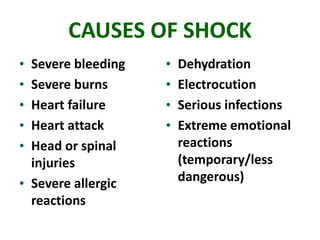 First aid for shock | PPTX