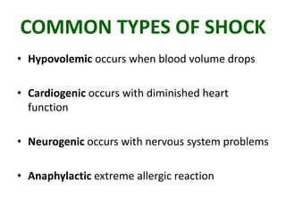 First aid for shock | PPTX