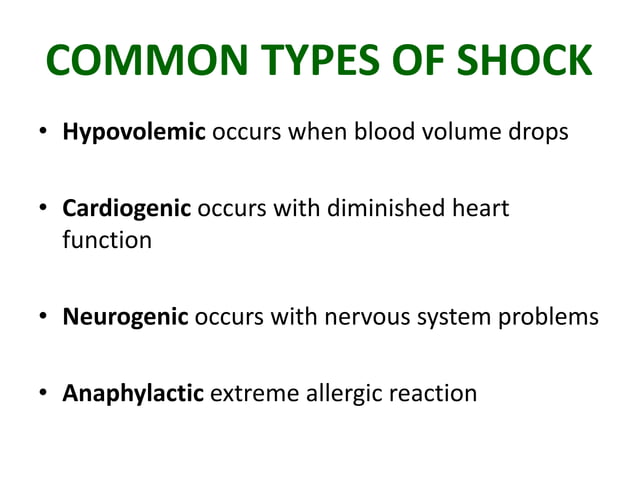First aid for shock | PPTX