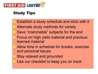 First Aid for the Step 1 Presentation with Dr. Tao Le | PPT