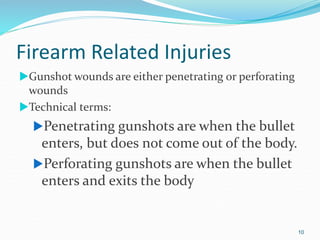 First Aid gunshot wound.power point presentation | PPT