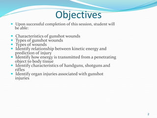 First Aid gunshot wound.power point presentation | PPT