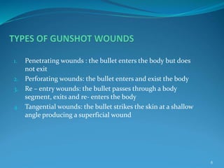 First Aid gunshot wound.power point presentation | PPT